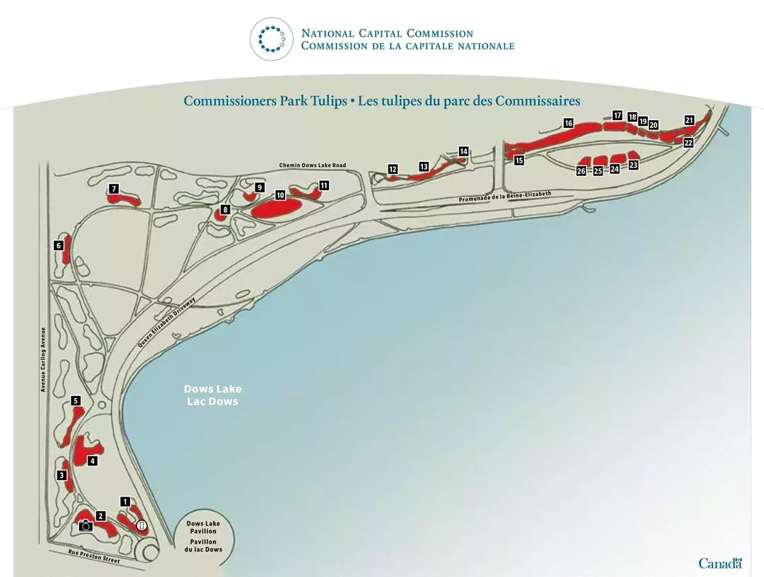 Interactive Garden Map - Canadian Tulip Festival
